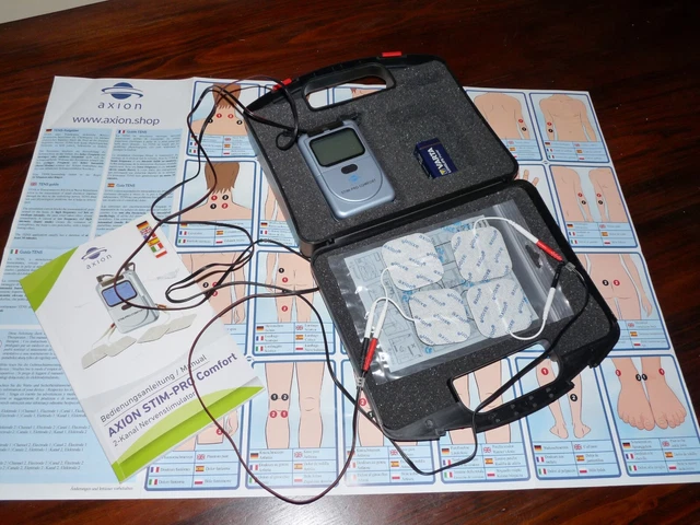 AXION STIM-PRO COMFORT Tens Gerät Reizstromgerät Schmerztherapie EUR 42 ...