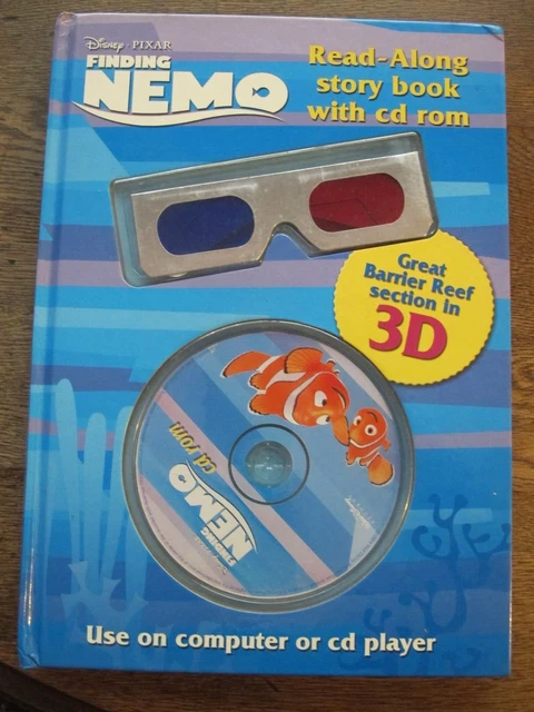 FINDING NEMO - Rare 2003 Pixar Read-Along Story Book with CD-Rom & CD ...