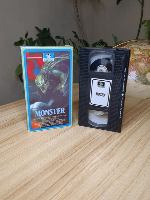 MONSTER VHS Horror Movie RARE Fully Enclosed Case Sci Fi Interglobal ...