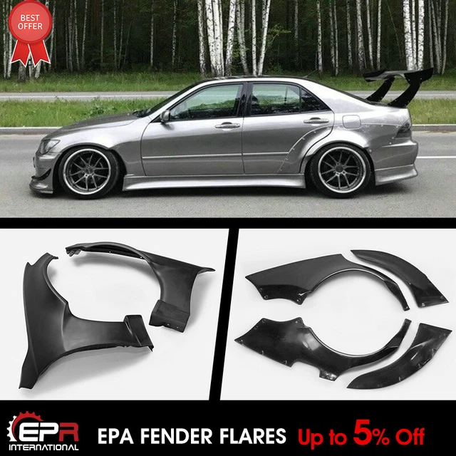 EPA STYLE FRP Front & Rear Fender Flares Kits For 98-05 Lexus IS200 ...