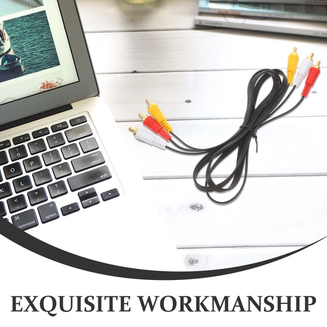 3 PAIR HEADPHONE Extension Cable Audio to Av Composite Video Cord $15. ...