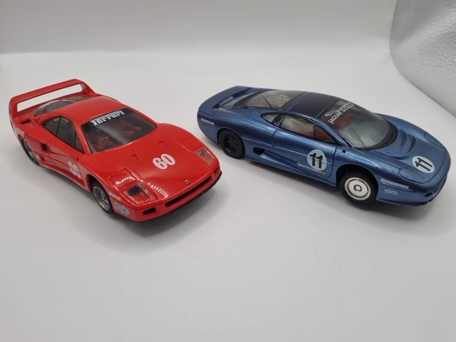 SCALEXTRIC CAR SCALEXTRIC Ferrari F40 Scalextric Jaguar Xj220 Both ...