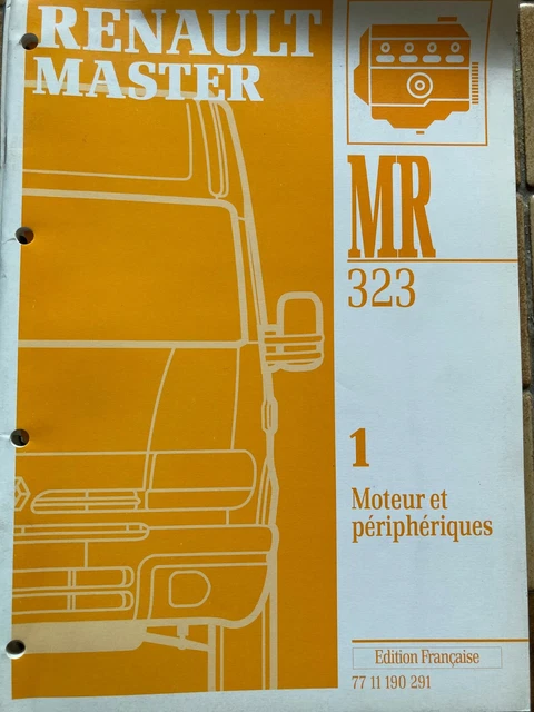 MANUEL D'ATELIER RENAULT MASTER MOTEUR ET PERIPHERIQUES - MR 323 de ...