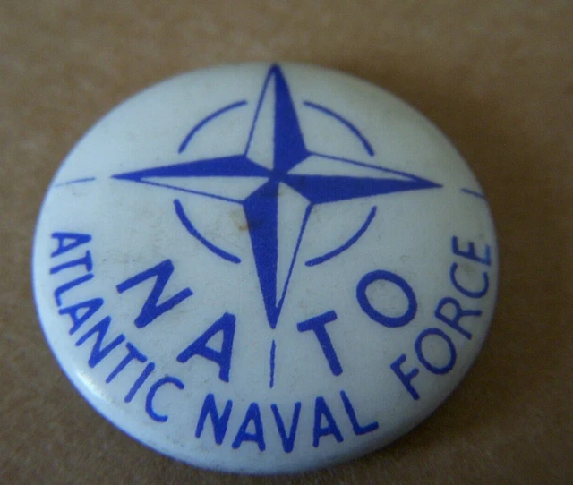 OLD NATO TIN Badge - Atlantic Naval Force ( Royal Navy ) £7.50 ...