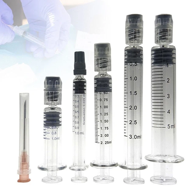 HEAT-RESISTANT FOR REFILL Cosmetic Oil Glass Liquid Dispenser Luer Lock ...