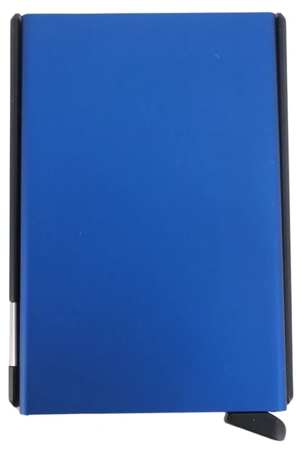 SECRID KARTEN ETUI Schwarz Blau Polycarbonat Edelstahl EUR 23,95 ...