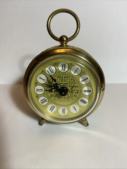 VINTAGE WEST GERMAN Jerger Alarm Clock £83.85 - PicClick UK