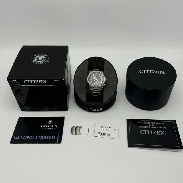 CITIZEN MEN’S ECO-DRIVE Chronograph Blue Dial Date S.Steel Bracelet ...