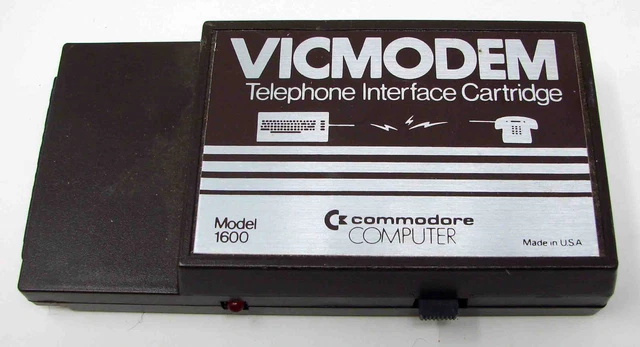 VICMODEM TELEPHONE INTERFACE Cartridge Commodore Model 1600 for Vic 20 ...
