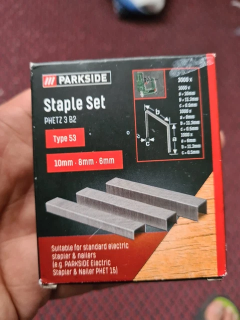 PARKSIDE REPLACEMENT STAPLE Set for parkside electric stapler PHET 15 ...