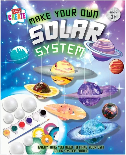 MAKE YOUR OWN Solar System Kit For Kids Christmas,Birthday &Holiday ...
