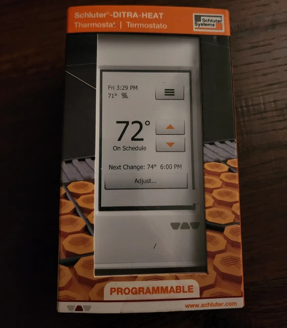 DITRA HEAT TOUCHSCREEN Programmable Floor Thermostat 120v 240v 100 00 ditra-heat-touchscreen-programmable-floor-thermostat-120v-240v-100-00