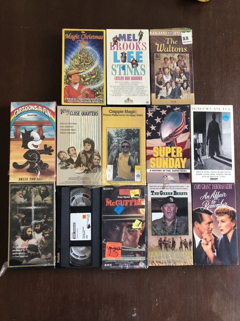 13 VHS TAPE’S Lot, The Walton’s, John Wayne, Cartoons + More EUR 26,86 ...