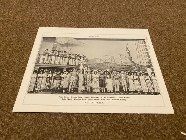 FRAMED SONG OF The Sea Play Illsutration 11X8 Winifred Hare. Leonard ...