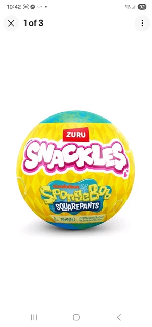 SNACKLES SPONGEBOB SQUAREPANTS 5" Capsule Collectable - Gary plush £9. ...