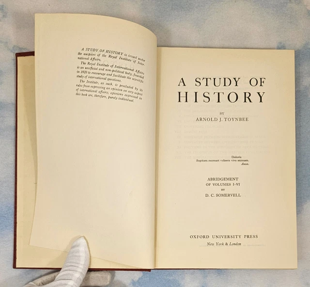 A STUDY OF History par Arnold J. Toynbee Ensemble de deux volumes - 13e ...