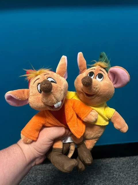 RARE JAQ & Gus Gus from Cinderella HTF Disney Store Princess Plush Doll ...