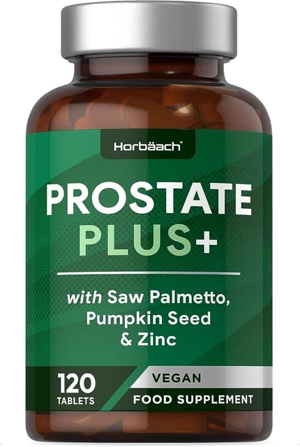 PROSTATE SUPPLEMENT FOR Men | 120 Vegan Tablets | By Horbaach £14.90 ...