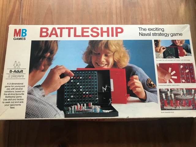 VINTAGE RETRO BATTLESHIP Board Game 1975 by MB Games £5.99 - PicClick UK