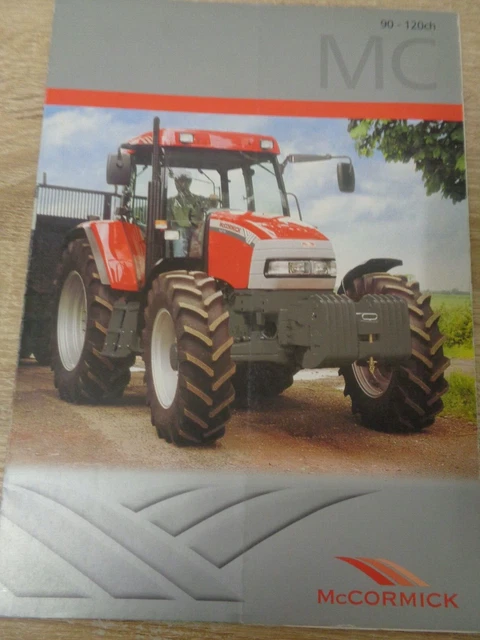 TRACTEUR - BROCHURE - CATALOGUE - PROSPECTUS - Mc CORMICK GAMME MC 90 - 120 CV EUR 12,90 ...