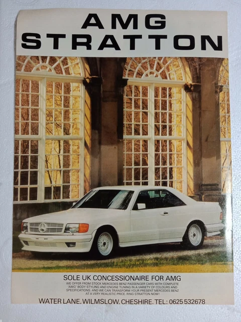 1983 MERCEDES BENZ 500Ce Amg From Stratton British Magazine ...