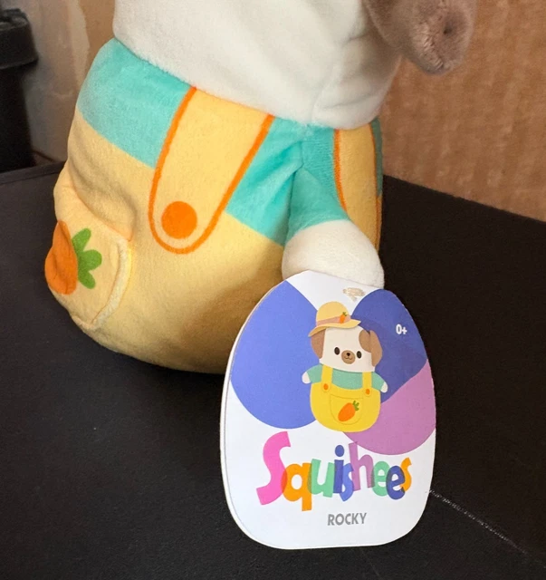 BNWT SOFT ALDI 2024 Discontinued ROCKY the DOG & Carrot 8" SQUISHYPlush ...