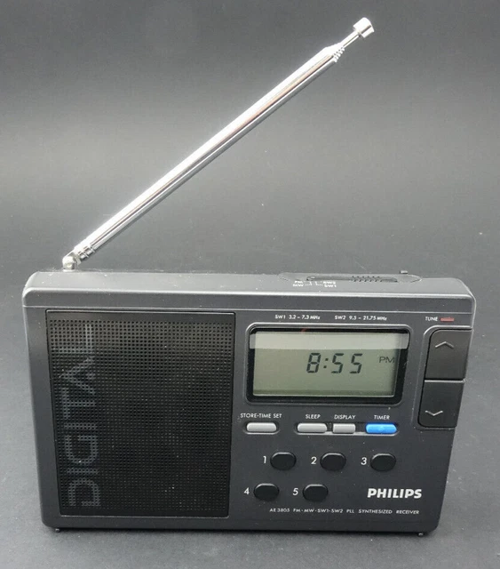 Philips Ae3805 Digital World Full Band Portable Radio Receiver Am Fm