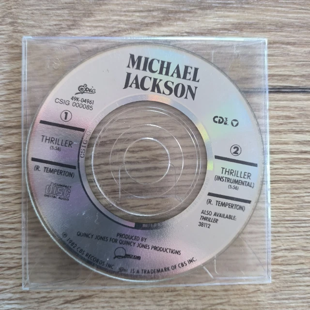 MICHAEL JACKSON THRILLER CD3inch US RARE 1 CD Sur Collection de 8. EUR ...