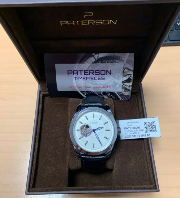 OROLOGIO UOMO PATERSON s. steel Cal 3668 Automatic Cod.37HR/ EUR 199,00 ... OROLOGIO UOMO PATERSON s. steel Cal 3668 Automatic Cod.37HR/ EUR 199,00 ...