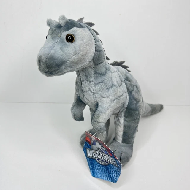 JURASSIC WORLD DINOSAUR Plush Stuffed Animal Grey Dino Toy Factory NWT ...
