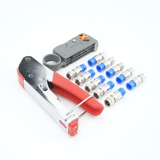 COAX CABLE CRIMPER Kit Tool for RG6 RG59 Coaxial Compression Tool Fitting Wire $33.30 - PicClick CA
