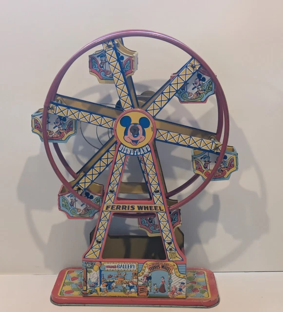 1950S J. CHEIN & Co. Mickey Mouse 16" Ferris Wheel Metal Tin Toy - Y4 ...