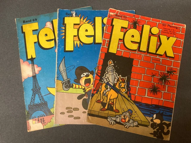 BASTEI: FELIX FUMETTI fascicoli 59, 68, 69 (anni 60) [7257] EUR 1,00 ...