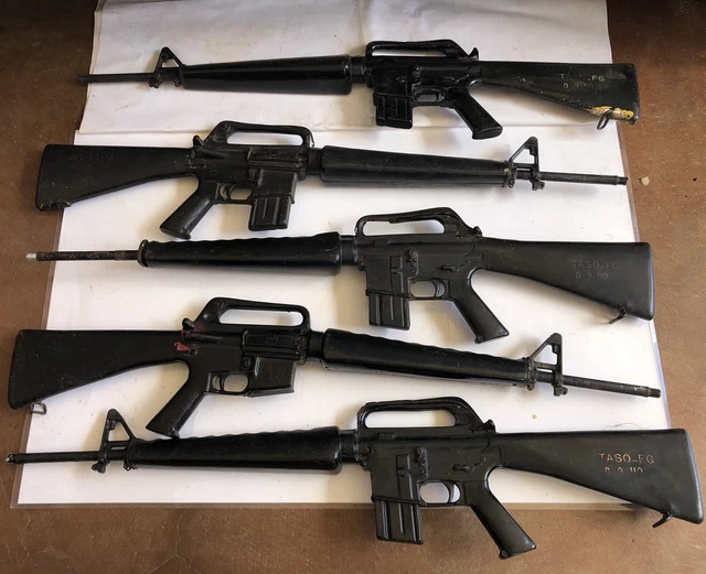 (LOT OF 5) TASO-FG Vietnam War Colt M16A1 AR-15 Rubber Duck PROP ...