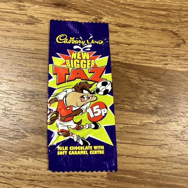 ORIGINAL VINTAGE CADBURYS Taz Chocolate Bar Empty Wrapper EUR 23,40 ...