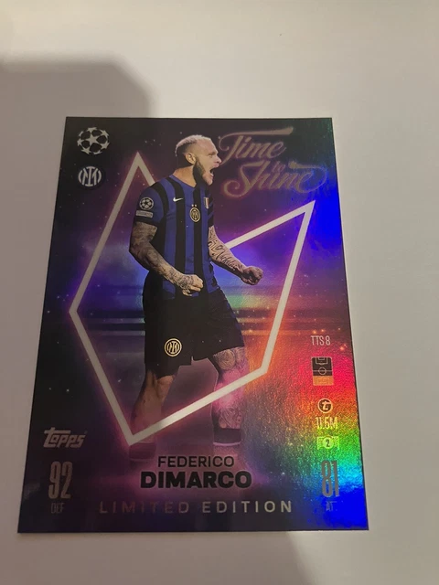 TOPPS MATCH ATTAX 2024 - 25 Card Federico Dimarco Inter Milano Time To ...