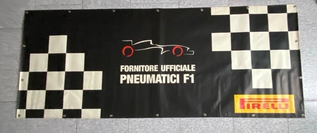 VERY RARE MONZA F1 Pirelli Ferrari Sign Banner Garage Showroom ...