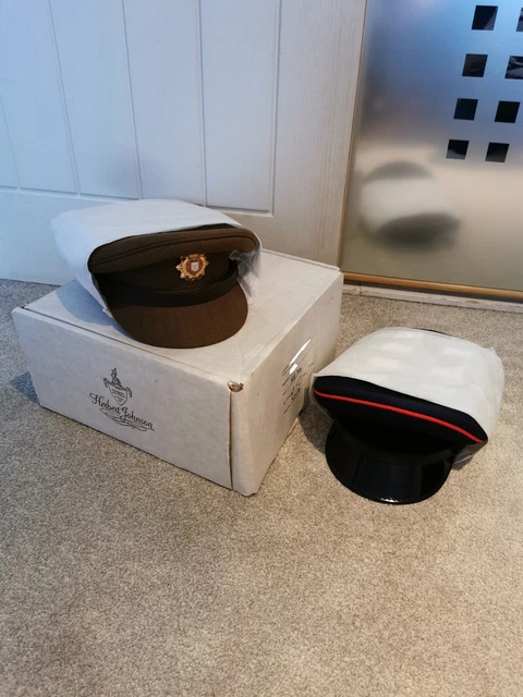 BRITISH ARMY - RLC No2 Dress & Barrack Dress Officer’s Hat - Size 58 £ ...