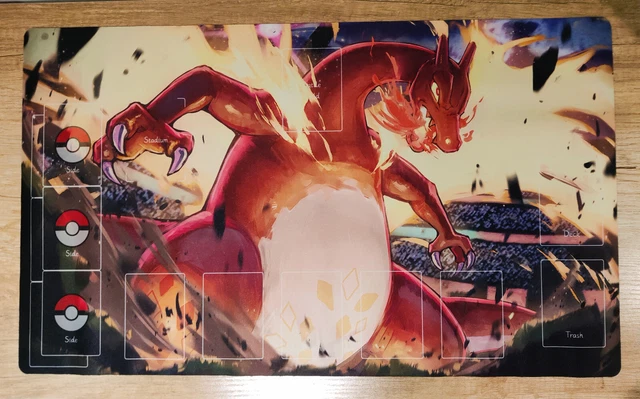 POKEMON TCG GIGANTAMAX Charizard Rubber Playmat Desk Mat £19.99 ...