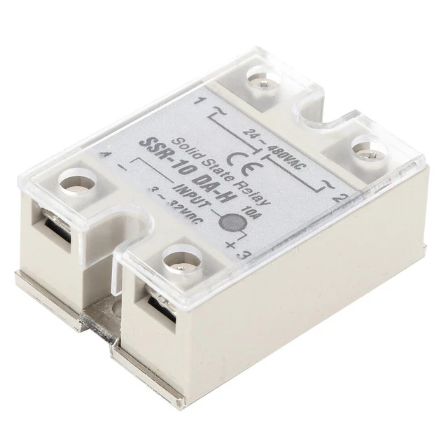 SOLID STATE RELAY Non Contact Switch With Aluminum Heat Sink Plate DC AC Control £9.00 - PicClick UK