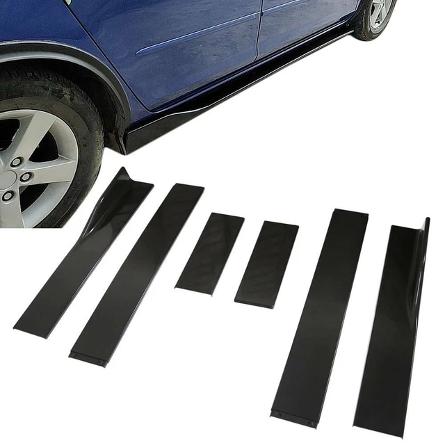 FOR VW GOLF GTI GTD MK6 MK7 78.7'' Side Skirt Extension Splitter Rocker ...