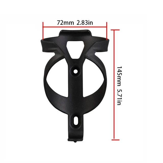 CAGE DE BOUTEILLE d'eau de vélo en noir mat pour une rétention fiable ...