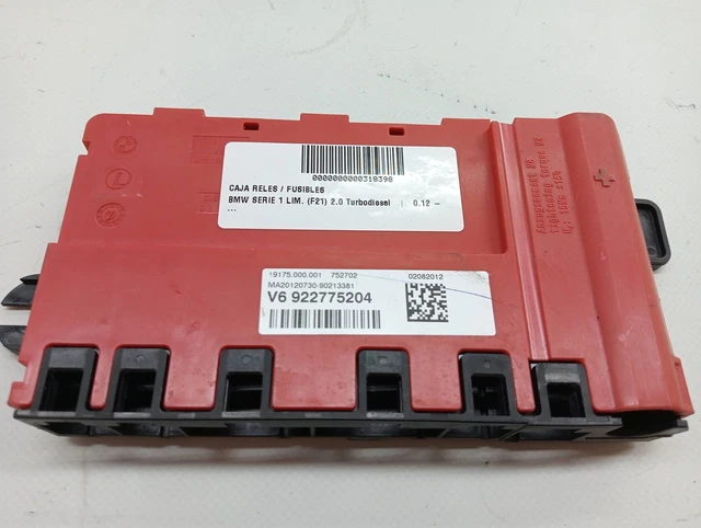 V6922775204 CAJA RELES / Fusibles / 19175000001 / 318398 Para Bmw Serie ...