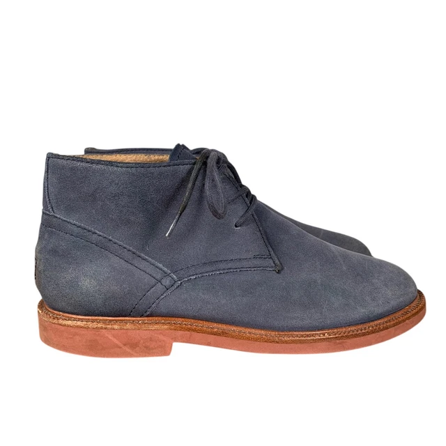 POLO RALPH LAUREN Torrington Chukka Boots UK6 EU40 Mens Navy Blue Suede ...