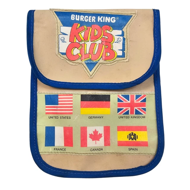 1991 BURGER KING Kids Club Belt Pouch Fanny Hip Waist Pack | Vintage ...