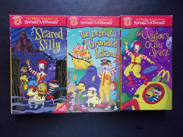 THE WACKY ADVENTURES of Ronald McDonald VHS Tapes 1-3 McDonalds £1.51 ...