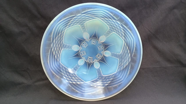 STUNNING ART DECO Opalescent Glass Bowl by Julien France Paris circa ...