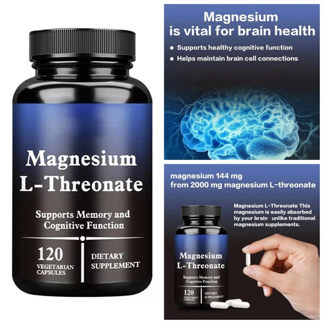 MAGNESIUM L-THREONATE 2000MG,SUPPORTS Brain Health and Cognitive ...