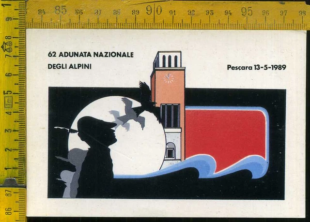 CARTOLINA ALPINI 62 Adunata Nazionale Pescara 1989 pr 008 EUR 3,49 - PicClick IT