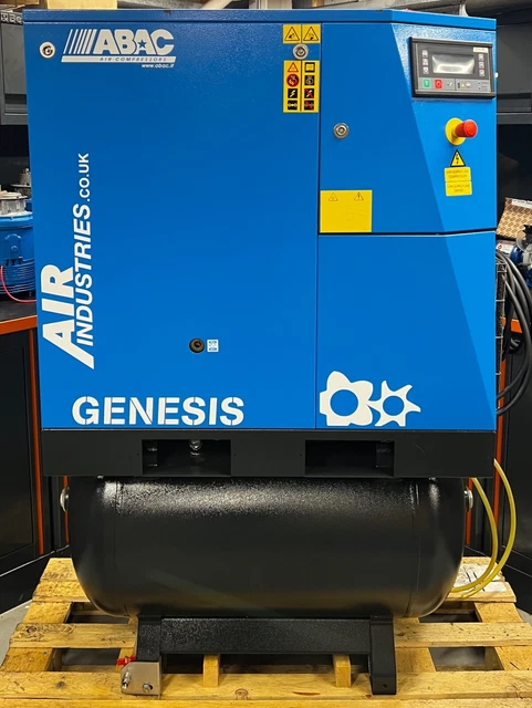ABAC GENESIS 11 Receiver Mounted Rotary Screw Compressor + Dryer! 11Kw ...